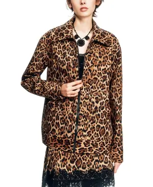 Anna Sui Leopard Denim Jacket