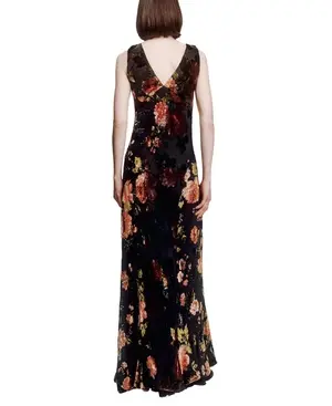 Anna Sui Folia Devore Maxi Dress