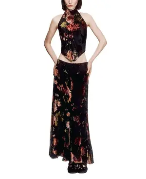 Anna Sui Folia Devore Halter Top