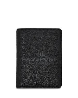 Marc Jacobs Leather Passport Case Black