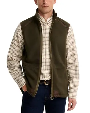 Barbour Langdale Stand Collar Zip Gilet - Olive
