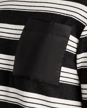Moncler Chest Pocket Stripe Crewneck Shirt