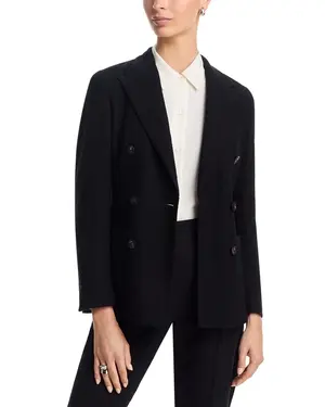 Eleventy Wool Mohair Double Breasted Jacket