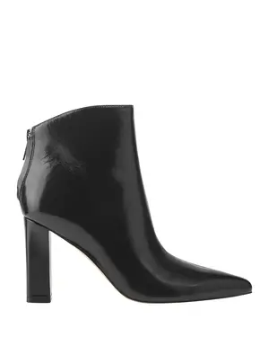 MARC FISHER LTD. Sydnie Leather Ankle Boots - Black