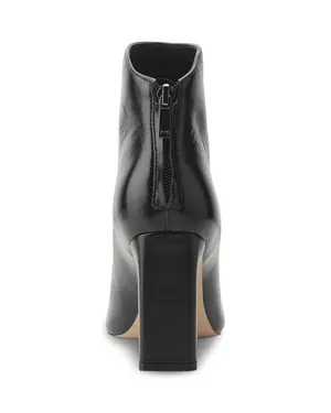 MARC FISHER LTD. Sydnie Leather Ankle Boots - Black