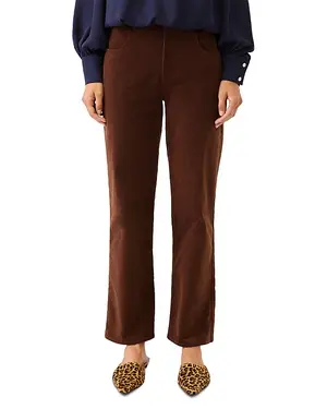 Karen Kane Stretch Cotton Corduroy Straight Pants