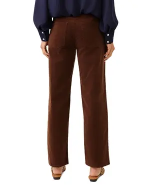 Karen Kane Stretch Cotton Corduroy Straight Pants