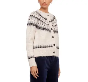 Karen Kane Jacquard Fair Isle Cardigan