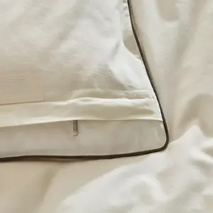 BOLL & BRANCH Piped Edge Duvet Cover Set, Full/queen