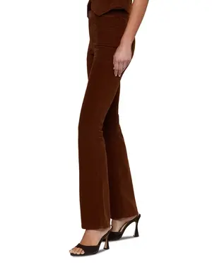 L'Agence Saffia High Rise Slim Straight Corduroy Jeans