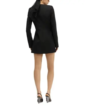 Giuseppe Di Morabito Wool Long Sleeve Mini Dress