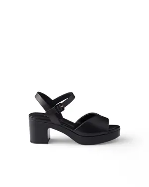 Prada Padded Nappa Leather Sandals