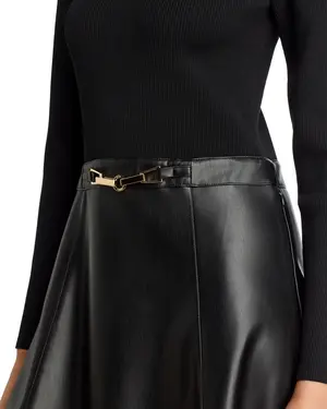 Elie Tahari The Quinn Mix Media Dress