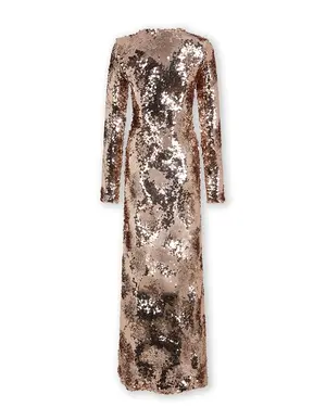 Rabanne Sequin Long Sleeve Dress