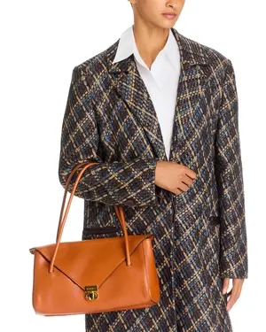 Marni Calfskin Leather East/west Shoulder Bag