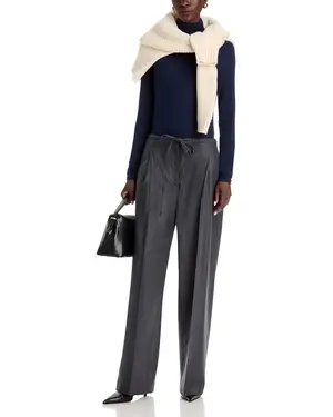 Lafayette 148 New York Elongated Fitted Turtleneck Top