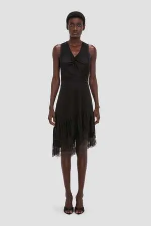 Victoria Beckham Gathered Lace Dress