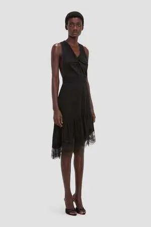 Victoria Beckham Gathered Lace Dress