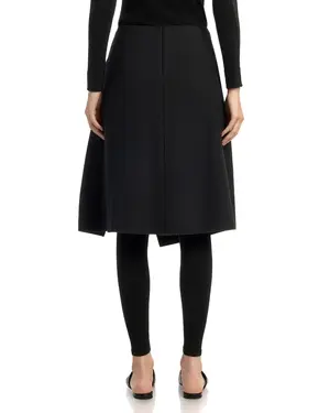 TOTEME Scuba Slit Front Raw Edge Hem Skirt