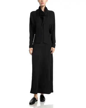 TOTEME Scarf Neck Slouch Waist Dress