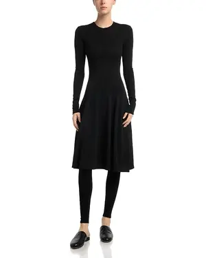 TOTEME Round Neck Long Sleeve Dress