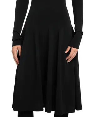 TOTEME Round Neck Long Sleeve Dress
