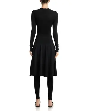 TOTEME Round Neck Long Sleeve Dress