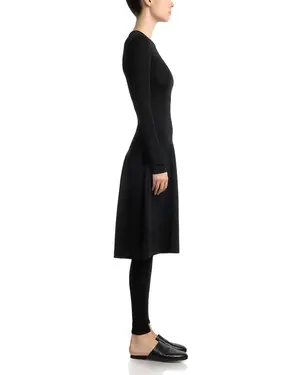 TOTEME Round Neck Long Sleeve Dress