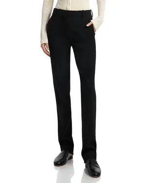 TOTEME Wool Stretch Low Rise Tapered Pants