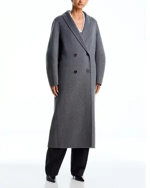 LISA YANG Double Shawl Wool & Cashmere Coat