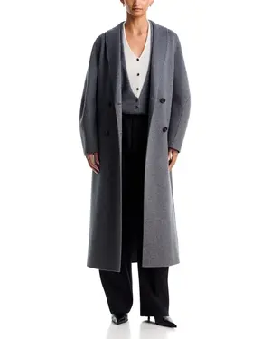 LISA YANG Double Shawl Wool & Cashmere Coat