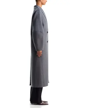 LISA YANG Double Shawl Wool & Cashmere Coat
