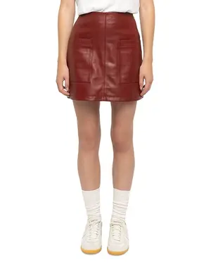 Zadig&Voltaire Jaime Leather Mini Skirt