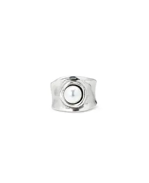 UNODE50 Sterling -plated Ring With Crystal