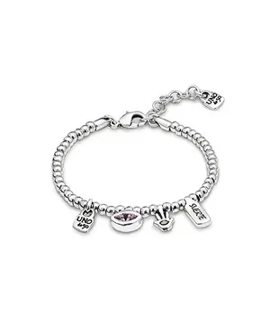 UNODE50 Bracelet Plated In Sterling And Crystal - Silver