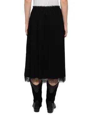 Zadig&Voltaire Jarvis Lace Trim Midi Skirt