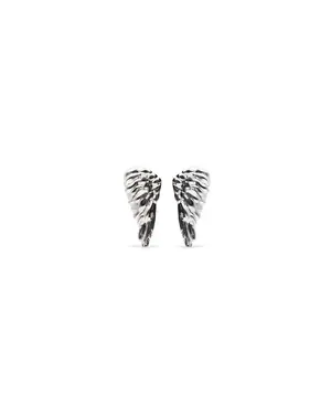 UNODE50 Sterling Plated Earrings In The Shape Of Wings