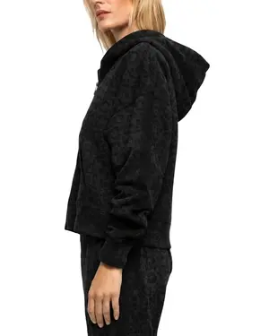 Zadig&Voltaire Cotton Leopard Print Hooded Sweatshirt