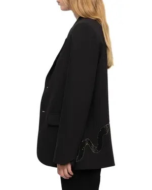 Zadig&Voltaire Vanille Snake Embellished Blazer