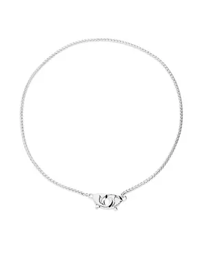 UNODE50 Sterling -plated Necklace With Interlocking Carabiner Detail