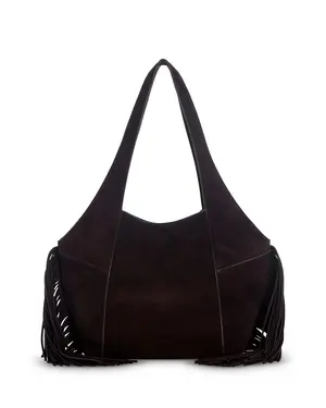 Rag & Bone Fringed Suede Hobo Bag