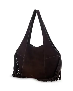 Rag & Bone Fringed Suede Hobo Bag