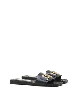 LANVIN Mother & Daughter Flat Mule - Black