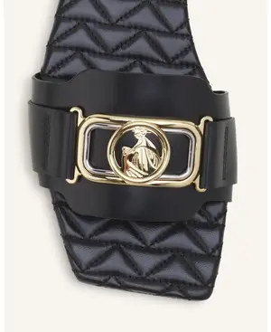LANVIN Mother & Daughter Flat Mule - Black
