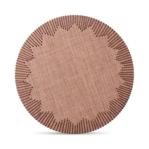KIM SEYBERT Dream Weaver Round Placemat - Brown