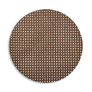 KIM SEYBERT Reed Round Placemat - Brown