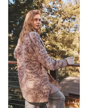 Splendid Desiree Printed Belted Cardigan