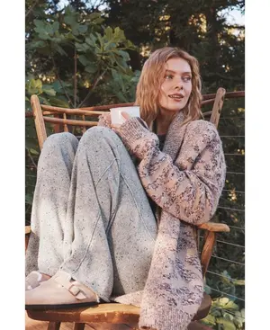 Splendid Desiree Printed Belted Cardigan