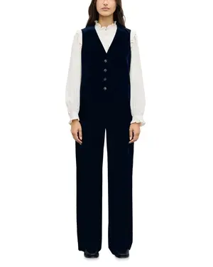 Gerard Darel Jae Velveteen Vest