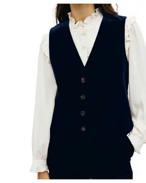 Gerard Darel Jae Velveteen Vest